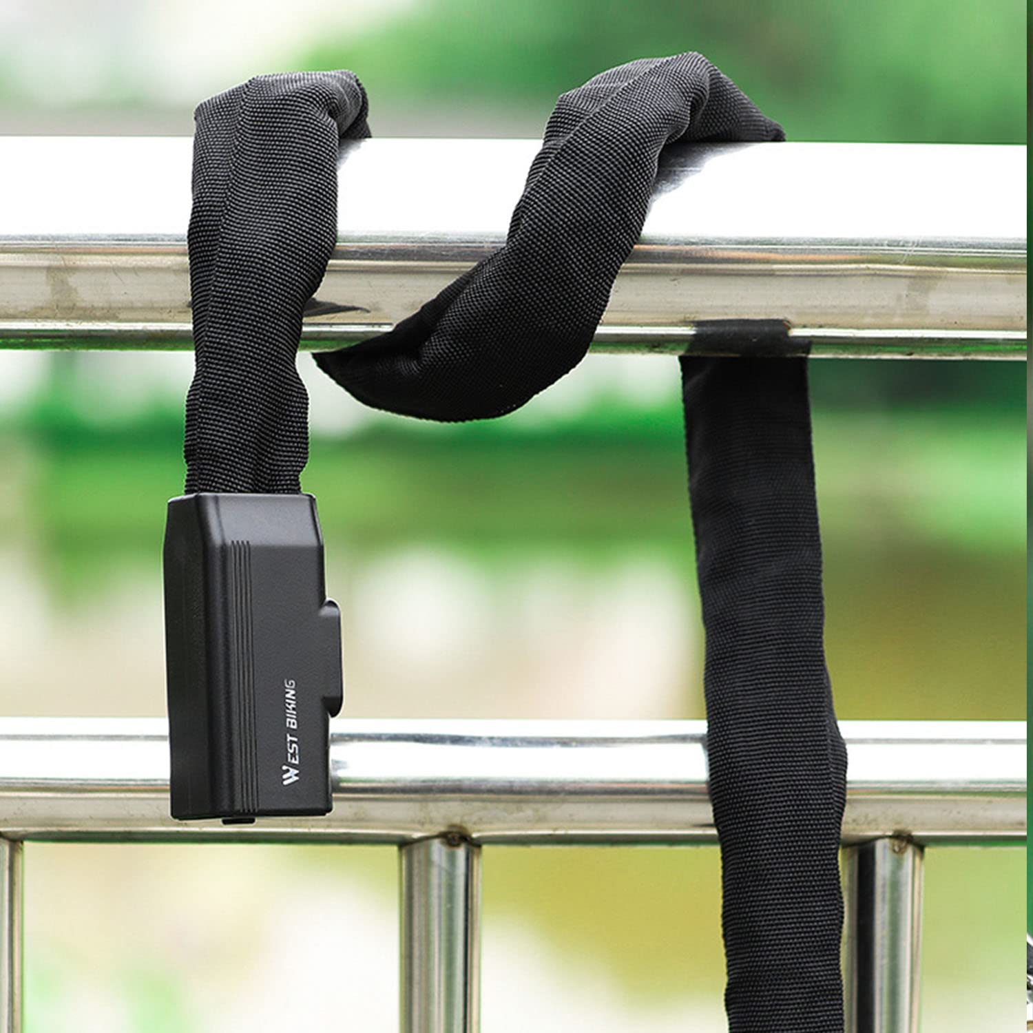 Chain Lock, Bike Lock Chain, Bike Lock Cable, 3.3ft Motorcycle Chain Locks Heavy Duty Bike Chain Locks Security Chain with 2 Key 6.6mm Thick Cut Proof Bicycle Chain Lock for Moped, Scooter, Gates