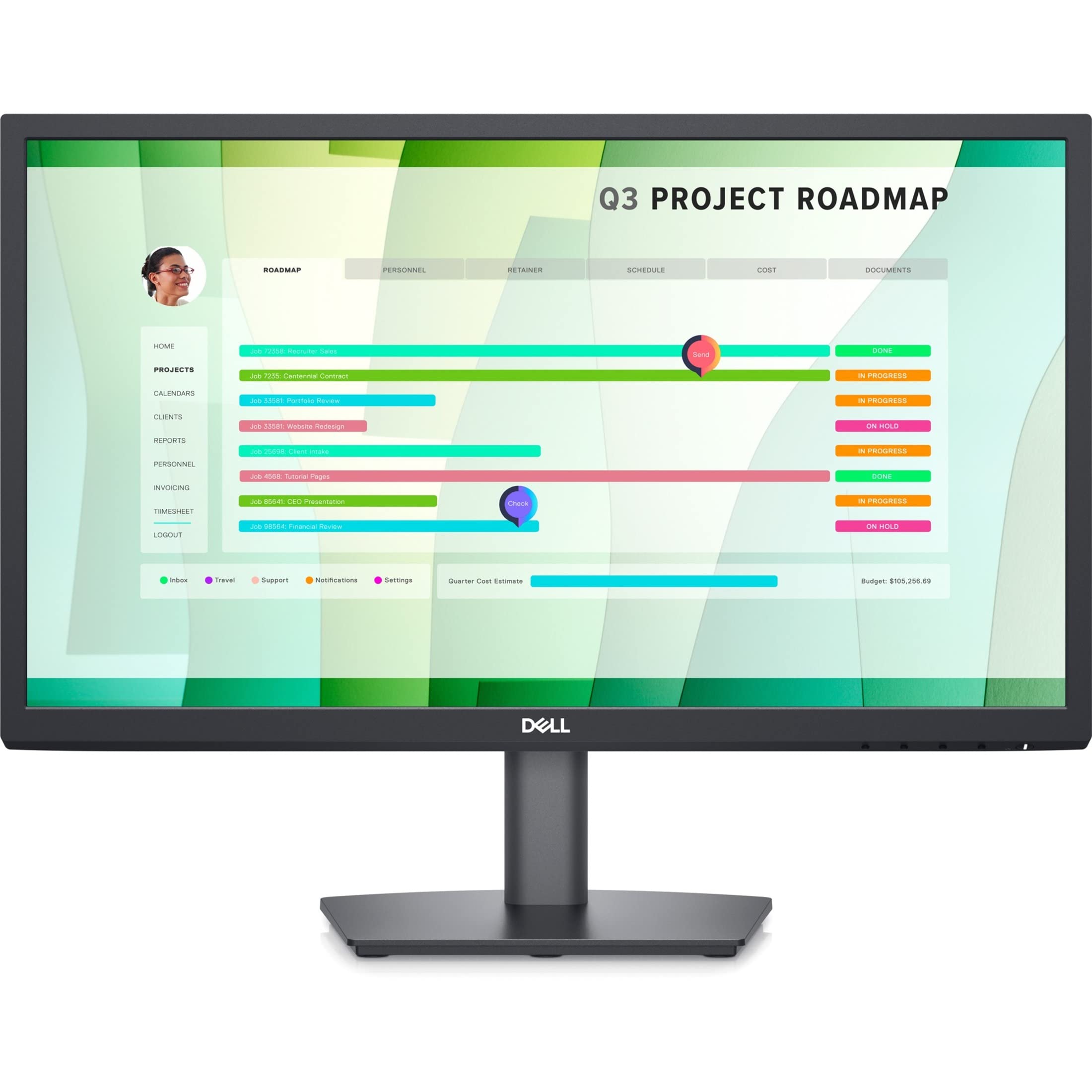 Dell E2223HN 21.5-Inch Full HD Flicker-Free Wide Screen LED LCD Monitor with 16:9 Aspect Ratio and 178-Degree Viewing Angle, Black (Renewed)
