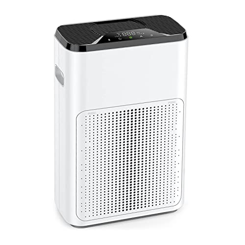 GIVIMO Air Purifiers for Home Large Room Up to 269 Sq Ft Ture HEPA Filter Cleaner with Washable Filter for Allergies, Smoke, Dust, Pollen, Quiet Odor Eliminators for Bedroom, Pet Hair Remover