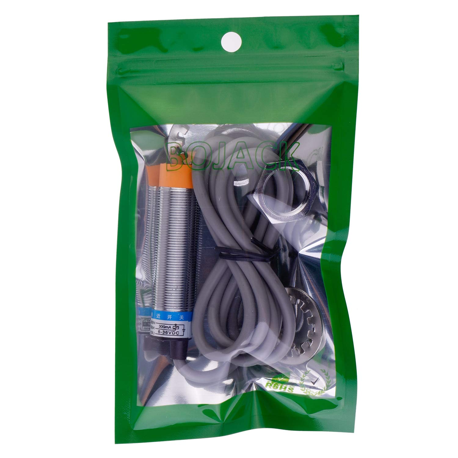 BOJACK LJ18A3-8-Z/BX NPN NO Inductive Proximity Sensor 8mm Detecting Distance DC 6-36V M18 Approach Switch