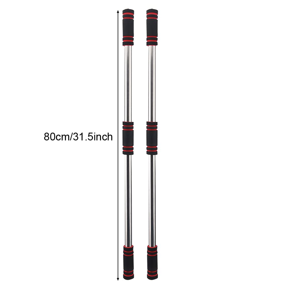 CALIDAKA 2pcs Yoga Sticks Stretching Tool, 31.5inch Posture Correction Sticks with Stick Buckle, Yoga Stick Open Shoulder, Posture Correction Straight Back Straighteners