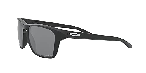 Oakley Men's OO9448F Sylas Low Bridge Fit Rectangular Sunglasses, Matte Black/Prizm Black, 58 mm