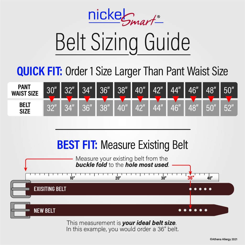 Nickel Smart Specialist Brown Belt - 36"