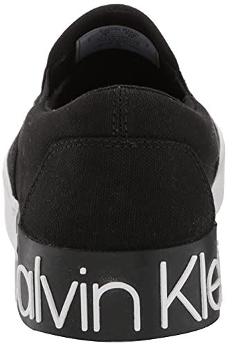Calvin Klein Men's RYOR Sneaker, Black Canvas 962, 8