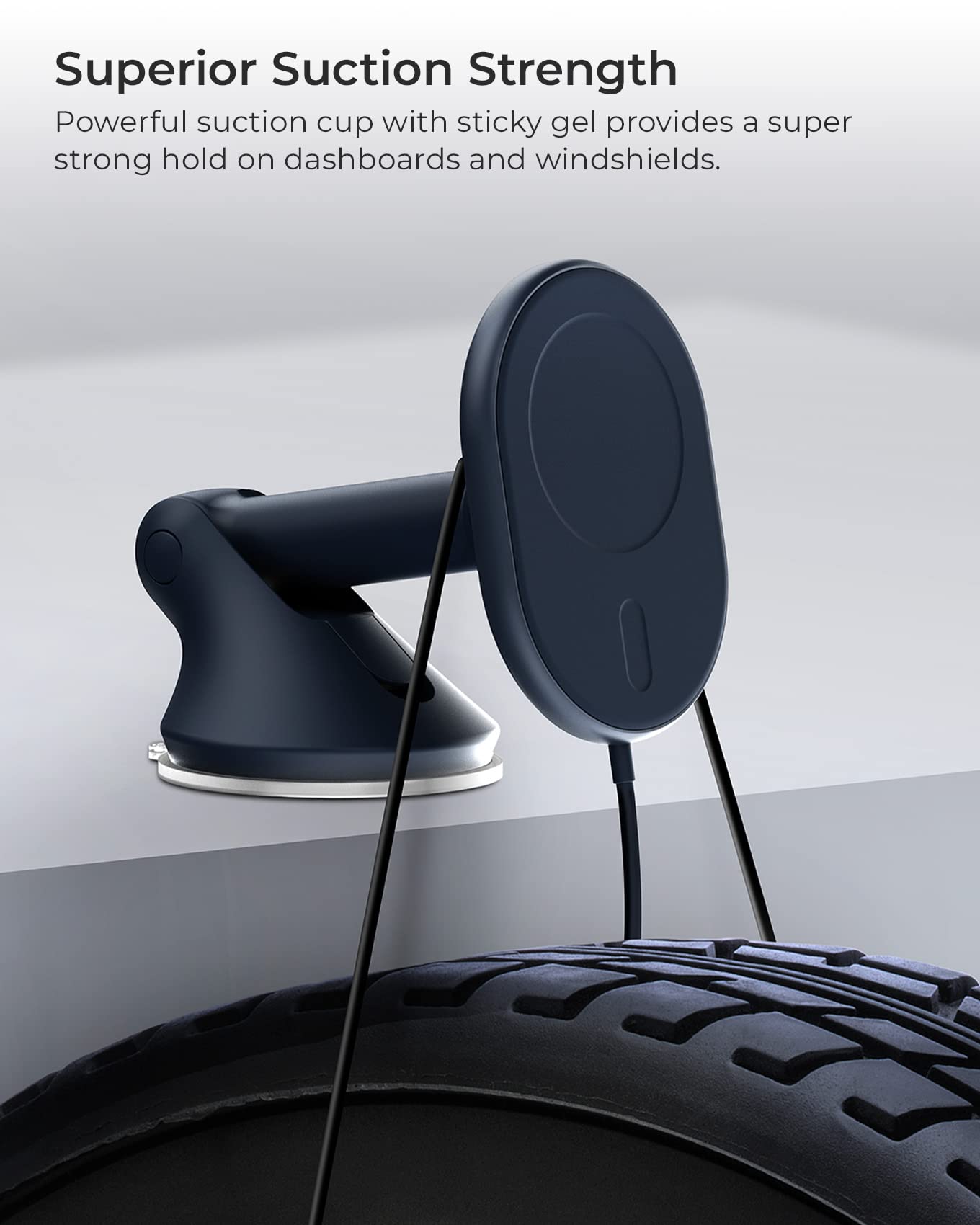 iOttie Velox Magnetic Wireless Car Mount for MagSafe iPhones - Charger Included. Compatible with iPhone 12 to 15 Series