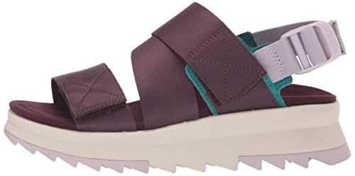 Merrell Women's Alpine Cush Backstrap Wedge Sandal, Burgundy, 7