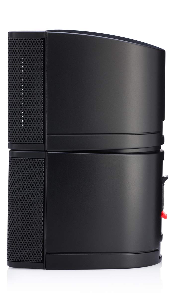 Pure Resonance Audio MC2.5B Dual 2.5β Swiveling Surround Sound Mini Cube Speaker (Pair, Black) (Without Brackets)