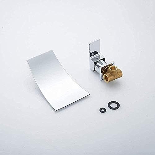 Faucet Kitchen Tap Bathtub Faucet Chrome Brass Wall Mount Waterfall Bathroom Faucet Big Square Spout Single Lever Basin Mixer Tap Faucet ,Faucet