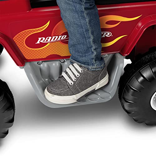 Radio Flyer Monster Truck with Lights & Sounds, 6 Volt Battery Powered Electric Car, Toddler Ride On Toy for Ages 1.5+, Large