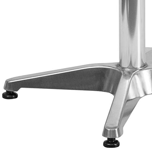 Flash Furniture Mellie 27.5'' Round Aluminum Indoor-Outdoor Table with Base