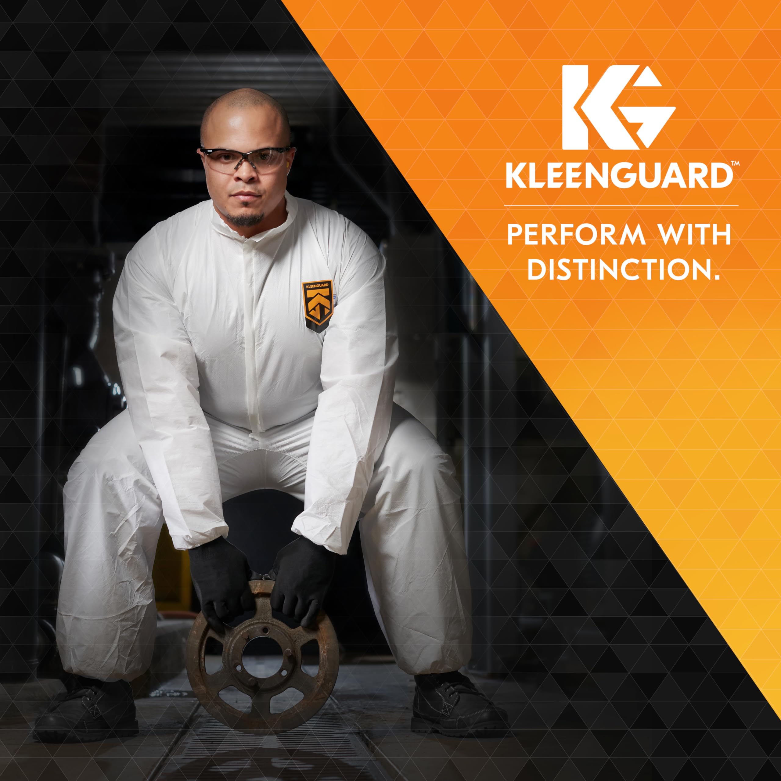 KleenGuard V30 Nemesis Safety Glasses (25671), IRUV Shade 5.0 Lenses with Black Frame, 12 Pairs / Case