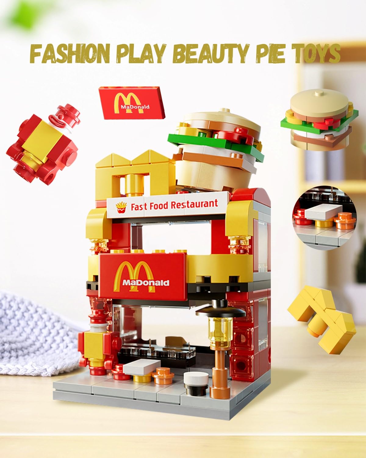 Building Blocks Flowers Building Toy with Sticky Note Holder Unique Home Decor, Birthday and Christmas for Lego Building Set (Jasmine)