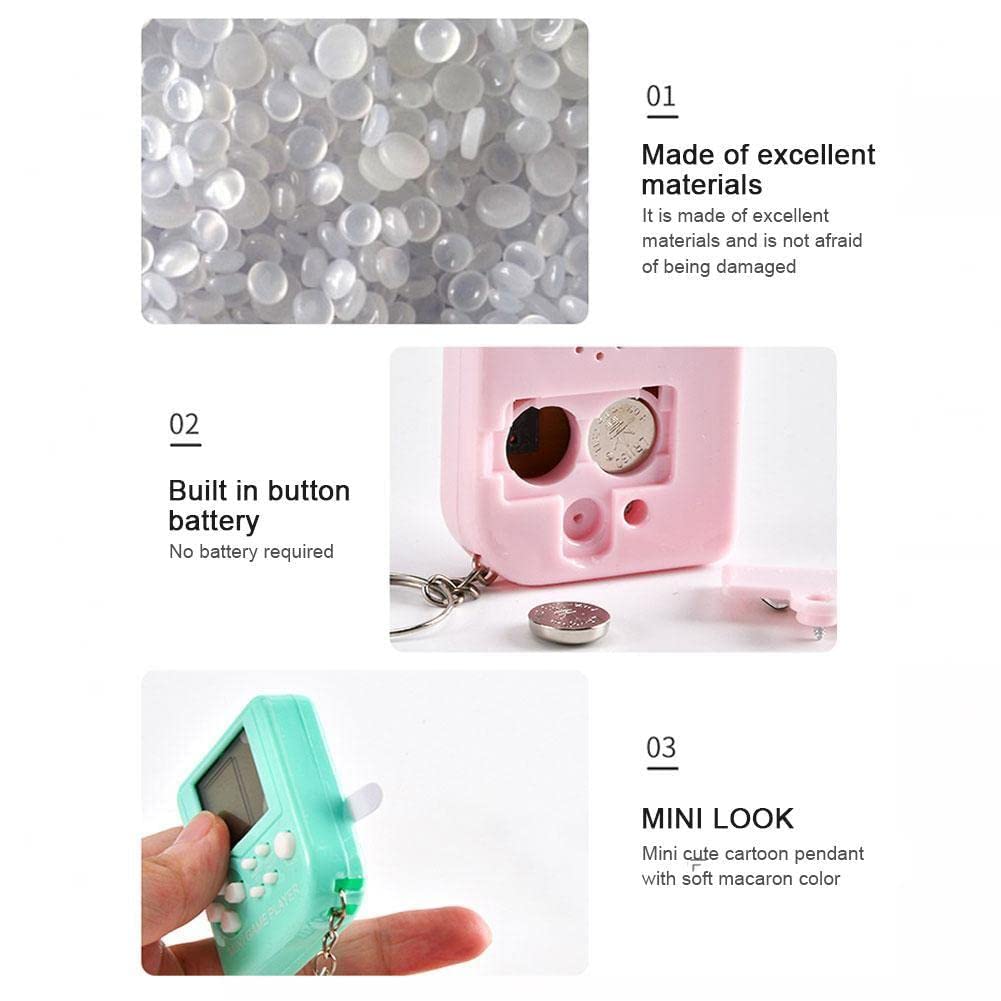 Children's Nostalgic Small Handheld Keychain Game Machine with Classic Mini Game Funny for Children Toys Portable Gifts Birthday
