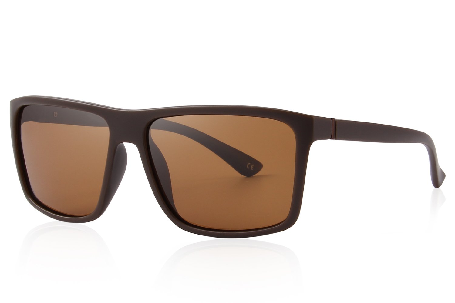 MERRY'S Men Polarized Sunglasses Male Women Outdoor Fishing Sun glasses (Brown, 58)