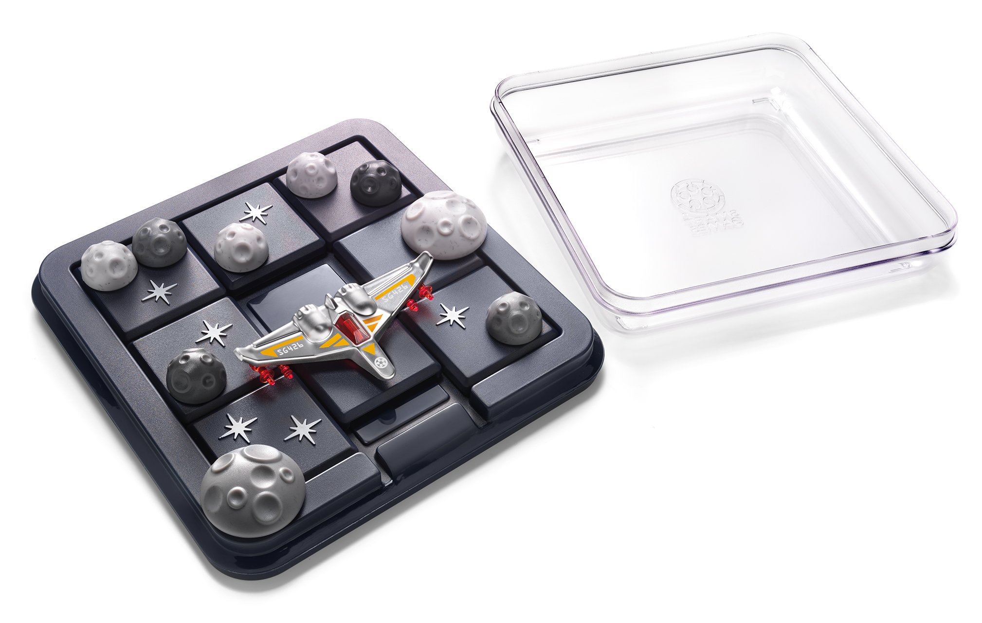 SmartGames Asteroid Escape Travel Sliding Puzzle Game Featuring 60 Challenges for Ages 8-Adult