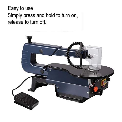 Foot Switch, Foot Operated Pedal Controller Power Switch Woodworking Machine Control, 5-ft Cable with Piggyback Plug, Deadman Style