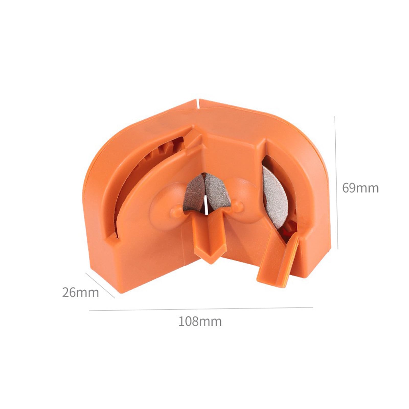 Drill Bit Sharpener,Drill Bit Sharpener for All Bits,Multipurpose Drill Bit Grinding Sharpener for High-Speed Steel, Masonry, Carbide, Cobalt & Tin-Coated Drill Bits(Orange)