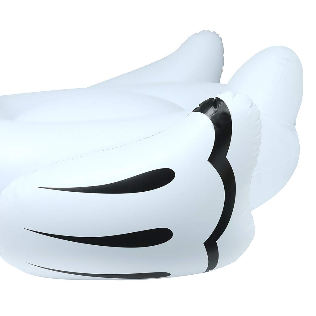 Toxz Swan Inflatable Ride-On Swimming Ring,Suitable for Children and Adults,Built-in Handles,59" X 59" X 39.3"(Ship from US!)
