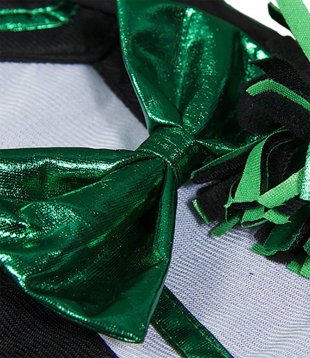 Metallic Green & Black Cheerleader Teddy Bear Clothes Fits Most 14"-18" Build-A-Bear and Make Your Own Stuffed Animal