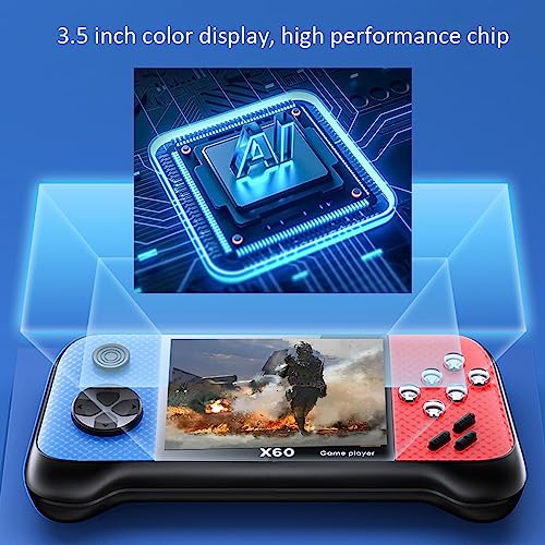 Handheld Game Console for Kids and Adults, Portable Video Game Player with Preloaded Games, 4849 in 1 Retro Arcade Game Machine 3.5 Inch Screen Game Console, Can Save Progress and Connect to TV