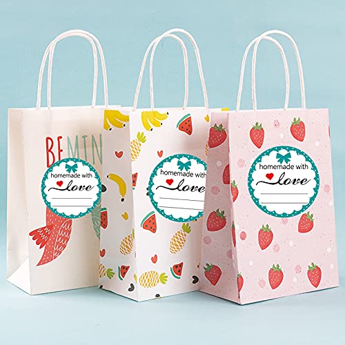 Homemade with Love Stickers with Lines,2 Inch Canning Labels for Jar,Storage Bins,Baking Packaging Seals for Handmade Goods,504 Pcs Per Pack
