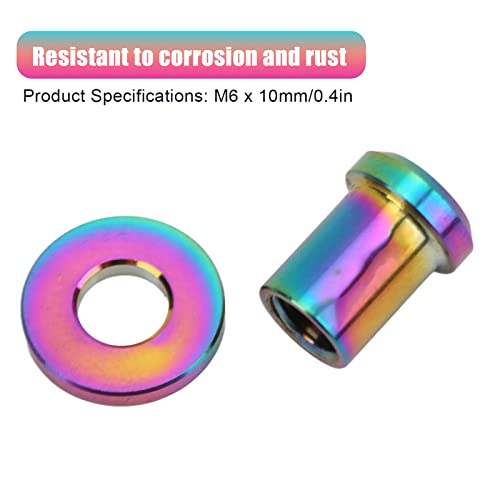 C Brake Pivot Nut, Rust Protection Small C Brake Caliper Nuts for Road Bike(Colorful)