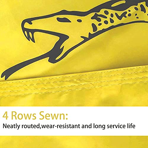 Dont Tread On Me Flag 3x5 Outdoor 240D Heavy Polyester Duty Double Sided 3ply Gadsden Flag Vibrant Colors Durable Canvas Header with 2 Brass Grommets Tea Party Rattle Snake Banner