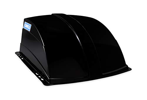 Camco 21015 Black Standard Roof Vent Cover, Opens for Easy Cleaning, Aerodynamic Design, Easily Mounts to RV with Included Hardware (40443)