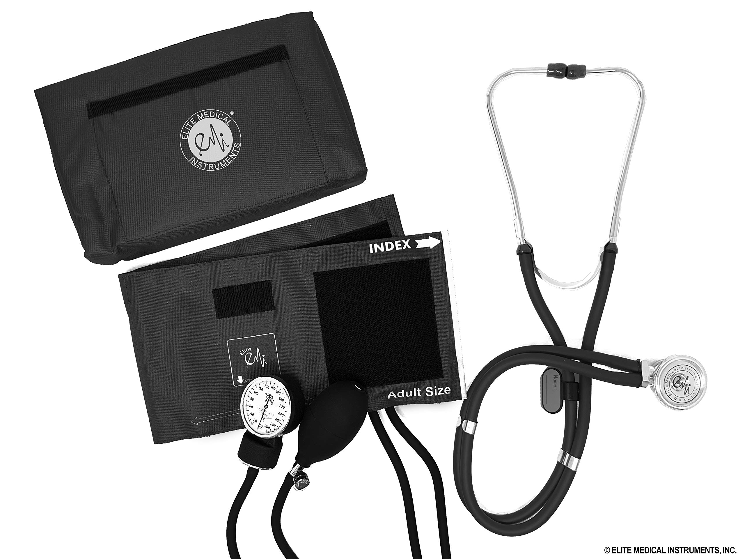 EMI Nursing Essentials Starter Kit Stethoscope Blood Pressure Monitor and More - 9 Pieces Total