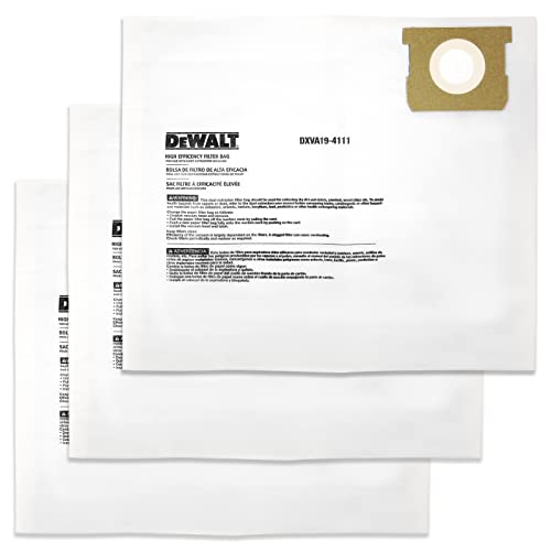 DEWALT DXVA19-4111 Fine Dust Bag Fits for 6-10 Gallon DEWALT Wet/Dry Vacuum