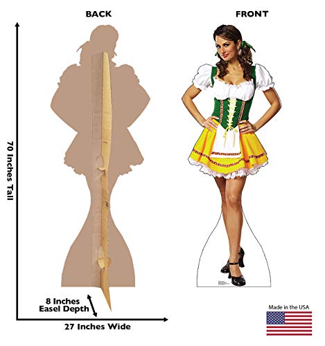 Cardboard People Beer Garden Girl Life Size Cardboard Cutout Standup
