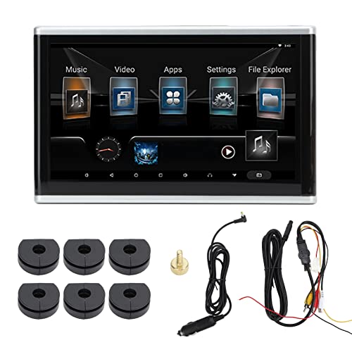 Demeras Headrest Video Players, Easy Installation Sensitive Car Headrest Monitors for 9.0