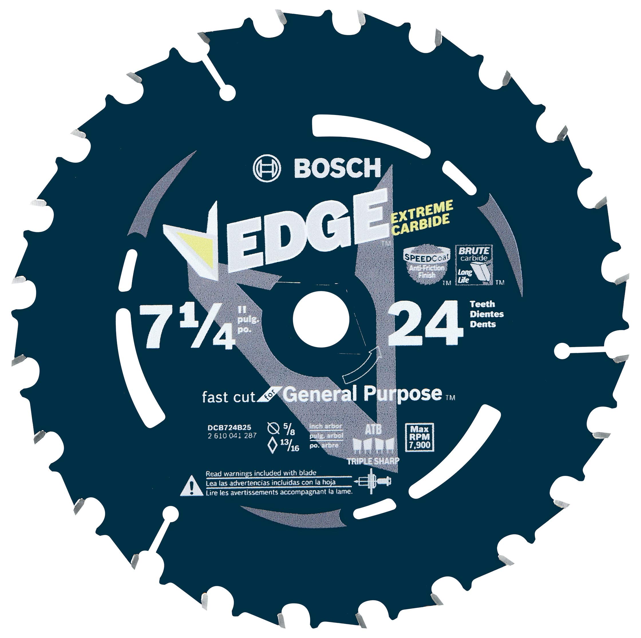 Bosch DCB724B3 3 pc. 7-1/4 In. 24 Tooth Edge Circular Saw Blades for Framing