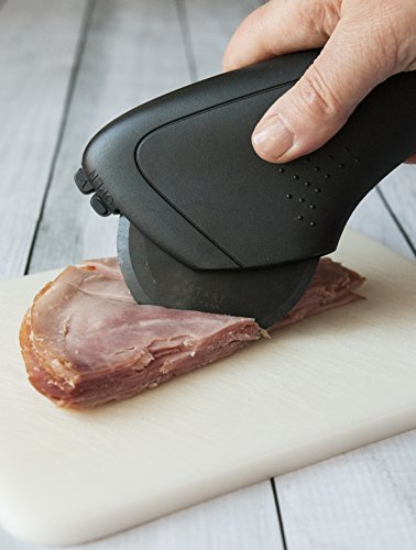 Pizza Cutter Wheel: Easy Clean - Protective Blade Guard -Razor Sharp Ceramic Edge Cuts Smoothly - Sharper than Stainless Steel, No Rust Nonstick Pizza Slicer - Luxury Gift Box - Pizza Gifts | Cestari