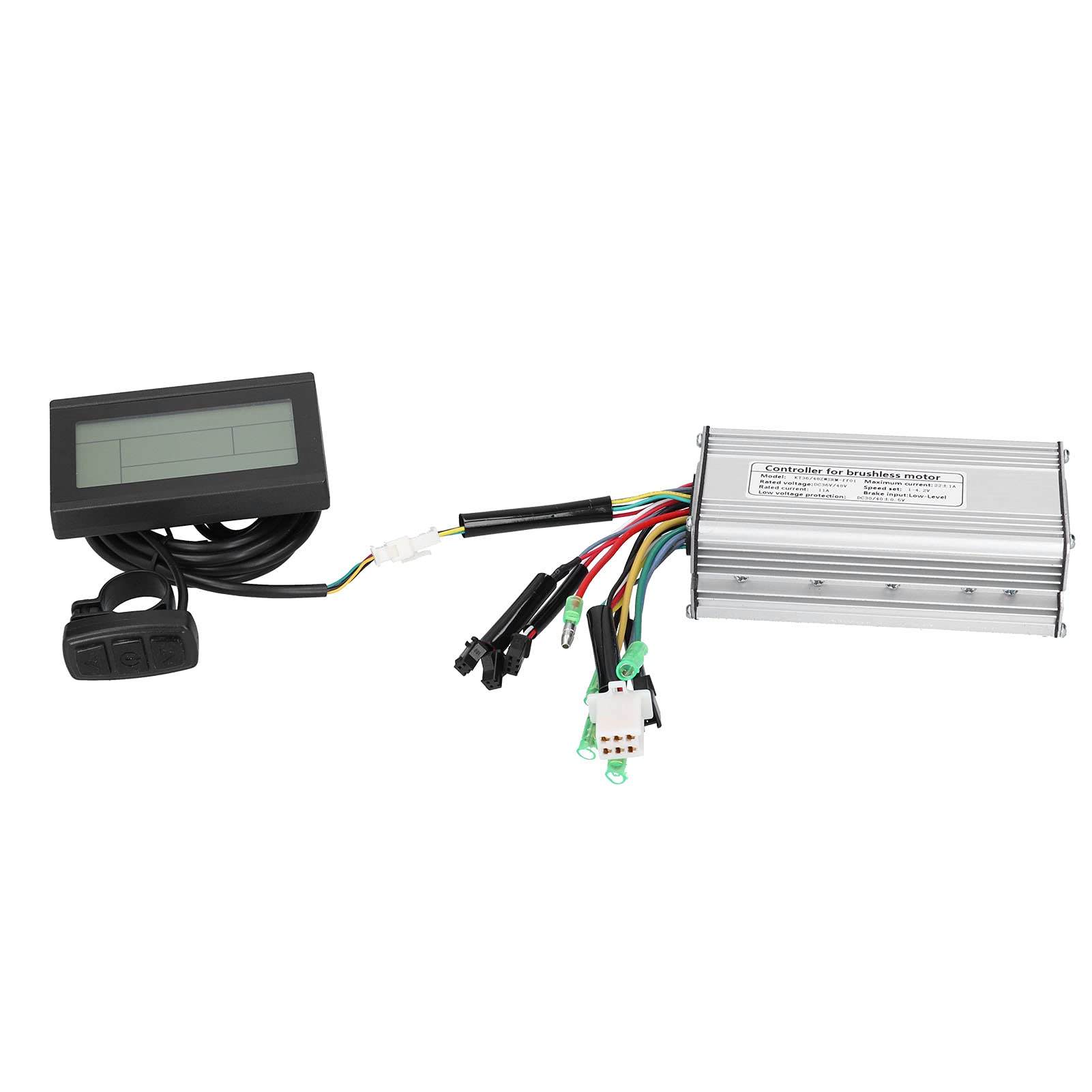 BTER E-Bike Motor Controller Kit, 36V48V 500W Electric Bike Motor Speed Controller with LCD Display, DIY E-Bike Conversion Kit for KT, for Electric Bicycle, Scooter, Electric Skateboard