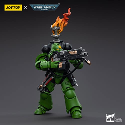 JOYTOY 1/18 Action Figures Warhammer 40K Mecha Model Salamanders Assault Intercessors Sergeant Tsek'gan