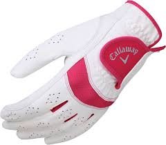 Callaway Womens X-Tech Glove,White/Pink,Large