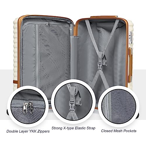 Joyway Carry On Luggage 20 Inch Expandable Suitcase with Spinner Wheel, 3 Piece Hard Shell Luggage Set with TSA Lock