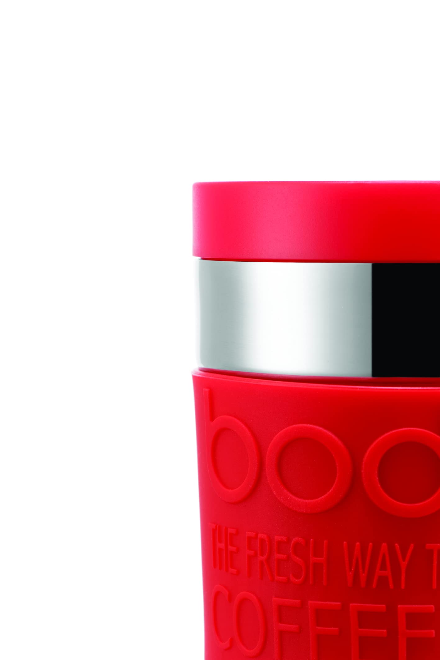 BODUM 11093-294 Travel Mug, Vacuum, Stainless Steel - 0.35 L, Red