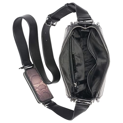 Calvin Klein Bella Novelty Crossbody, Black Ombre Snake