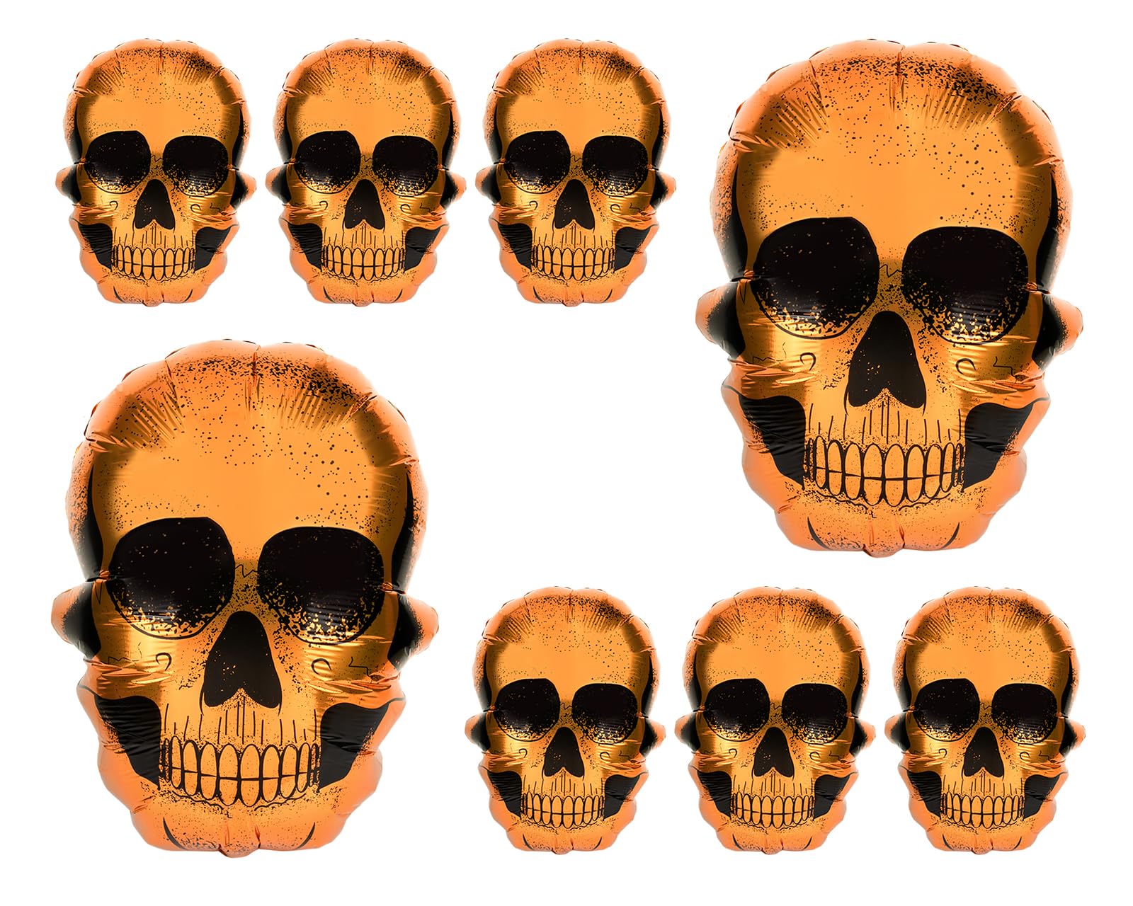 DS. DISTINCTIVE STYLE Skull Balloons 8 Pieces 23.6 Inch Halloween Foil Balloons Great Addition for Halloween Party Balloon Arch
