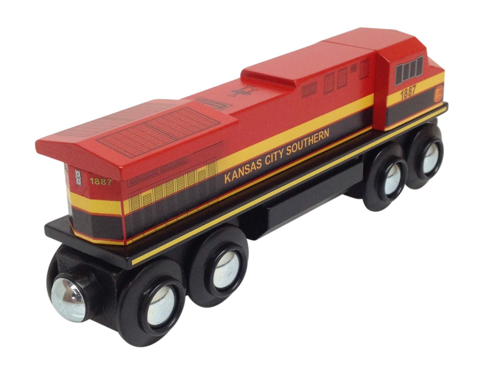 Choo Choo Track & Toy Co. --- Kansas City Southern Diesel Locomotive Wooden Train