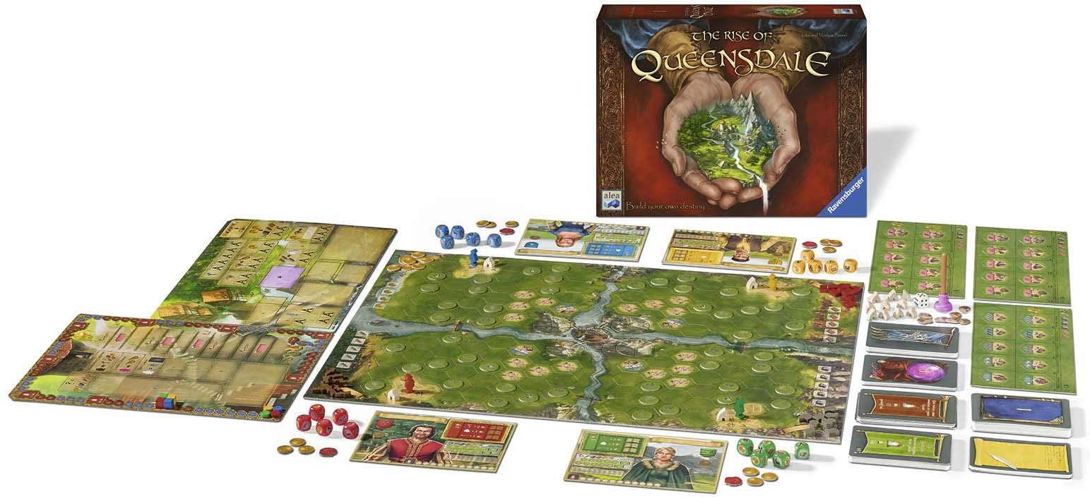 Ravensburger The Rise of Queensdale for Ages 12 & Up - Legacy Strategy Board Game, Brown