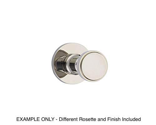 Emtek Transitional Brass Single Hook with Matching Finish Rosette - Choice of 7 Finishes - 290910US26 - Square (10) - Polished Chrome (US26)