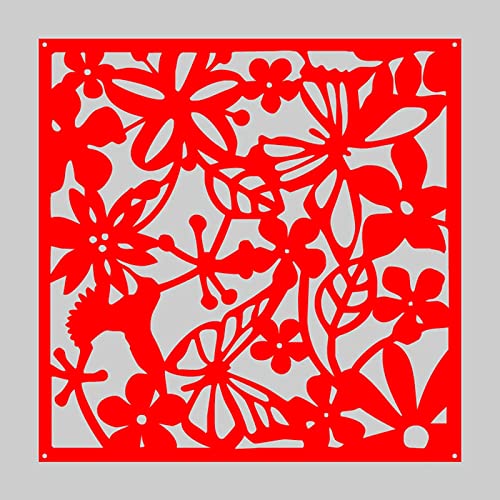 Hanging Room Divider Made of PVC, 24 PCS Partitions Panel Screen for Decorating Bedroom, Dining, Study and Sitting-Room, Hotel, Bar,Restaurant, 4 Pieces Each of Black, Red, and White
