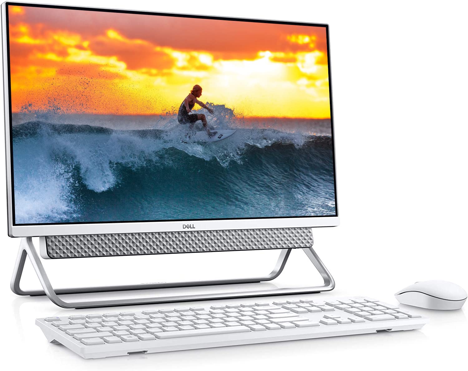 Dell Inspiron 5400 All-in-One Desktop, 23.8' FHD IPS Touchscreen, 11th Gen Intel Core i5-1135G7 Processor, Intel Iris Xe Graphics, Webcam, Wireless Mouse&KB, Windows 11 (32GB | 1TB SSD), White
