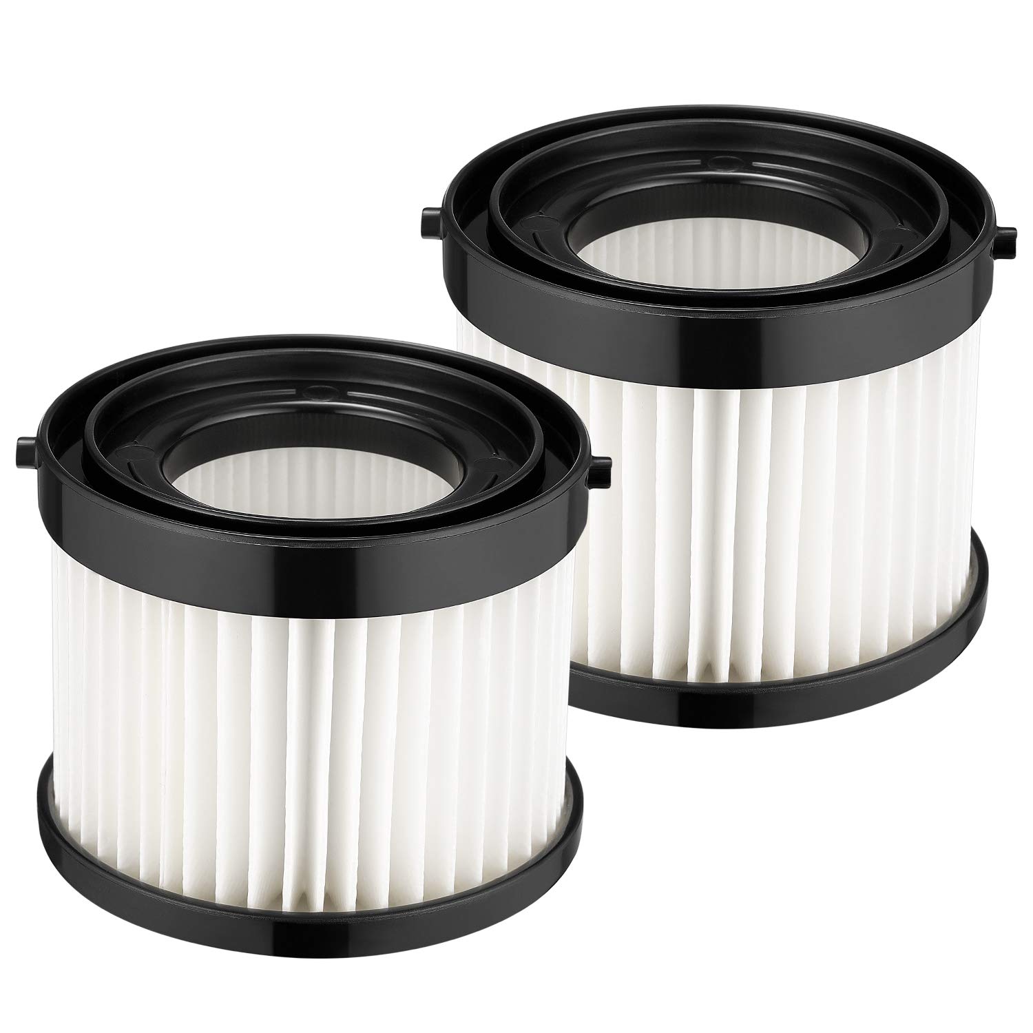 Cabiclean HEPA Dry Filter Replacement Compatible with Milwaukee 49-90-0160, 49-90-1951, Fit for 0882-20 M18 Compact Vacuum, Pack of 2