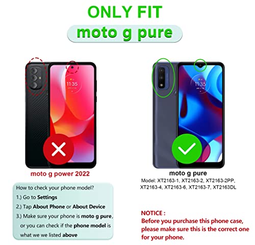 LeYi for Moto G Pure Case, Phone Case Moto G Pure with [2 Pack] Tempered Glass Screen Protector & Camera Lens Protector, Liquid Silicone Slim Silky-Soft Protective Case for Moto G Pure, Green