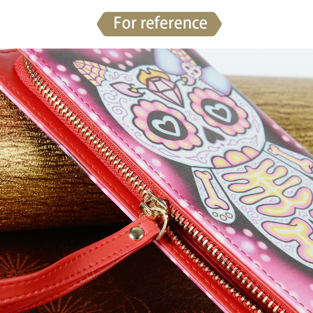 NIWAHO Women's Leather Long Wallet Design American Pit Bull Terrier Dog Paws Pattern, Dog mom gifts
