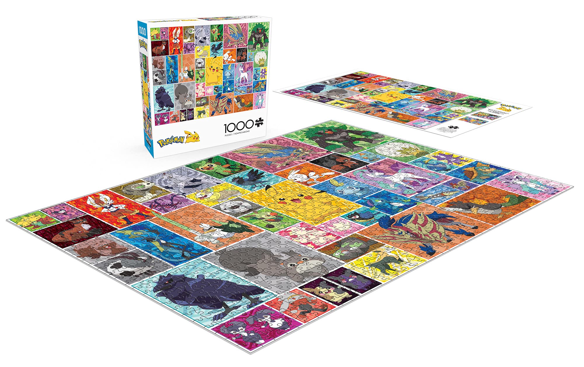 Buffalo Games - Pokemon Galar Frames - 1000 Piece Jigsaw Puzzle for Adults Challenging Puzzle Perfect for Game Nights - 1000 Piece Finished Size Is 26.75 x 19.75